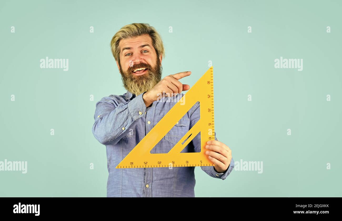 Drawing lesson. Studying with fun. Right angle. Measurement tool ...