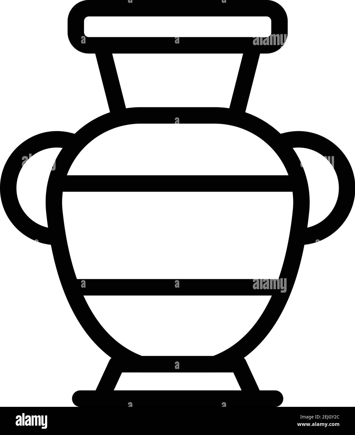 Greek vase icon. Outline greek vase vector icon for web design isolated ...