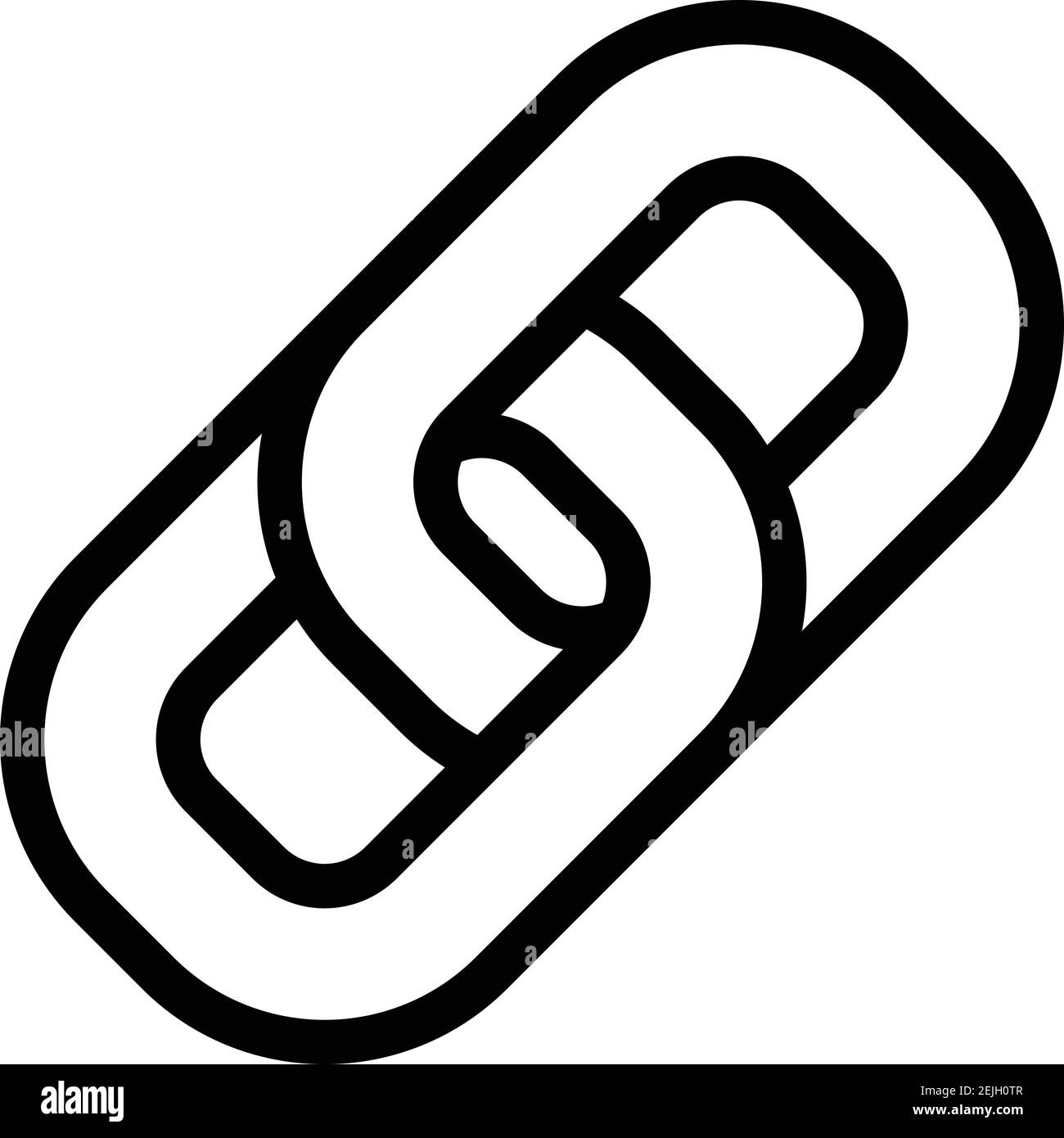 Chain url icon. Outline chain url vector icon for web design isolated ...