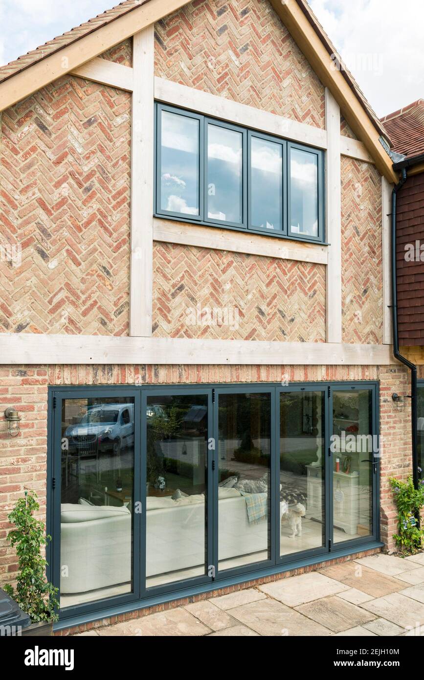 A modern self build large property in the English countryside Stock ...