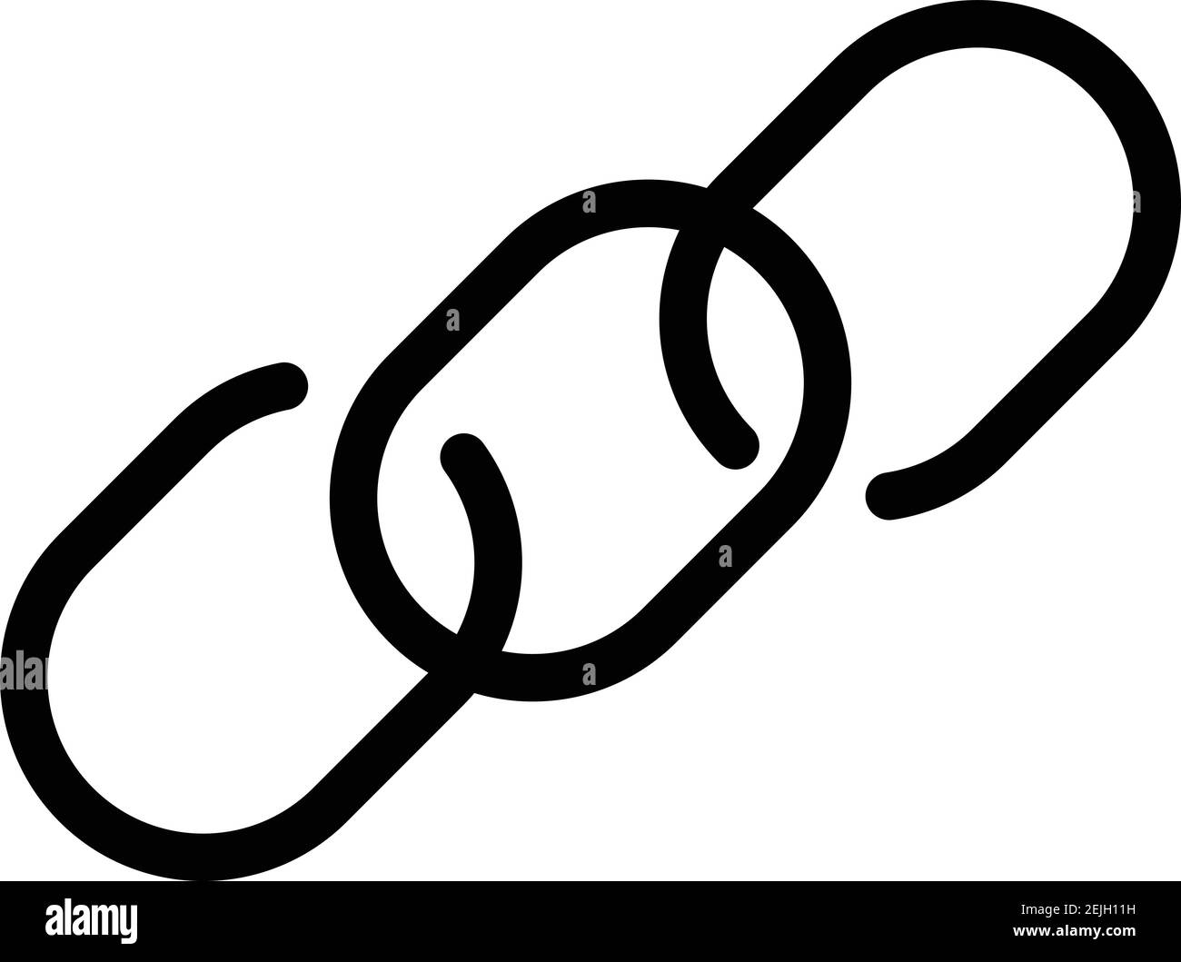 Url chain link icon. Outline url chain link vector icon for web design ...