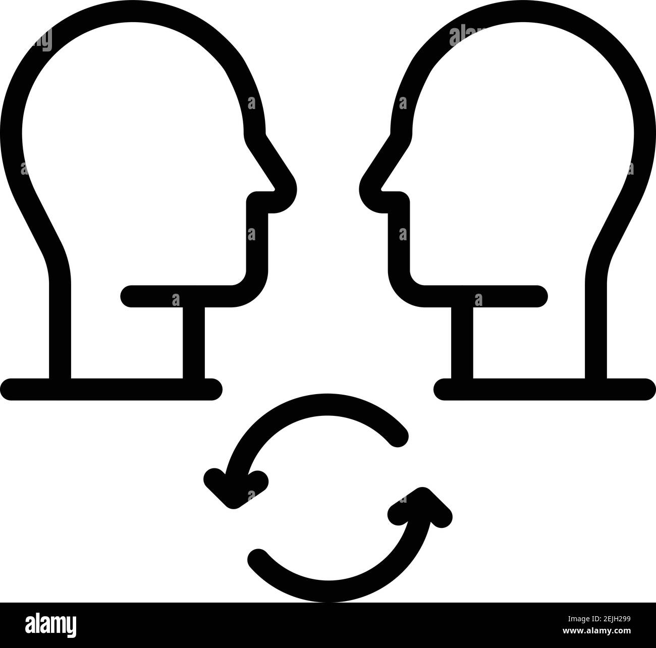 People contribution icon. Outline people contribution vector icon for ...