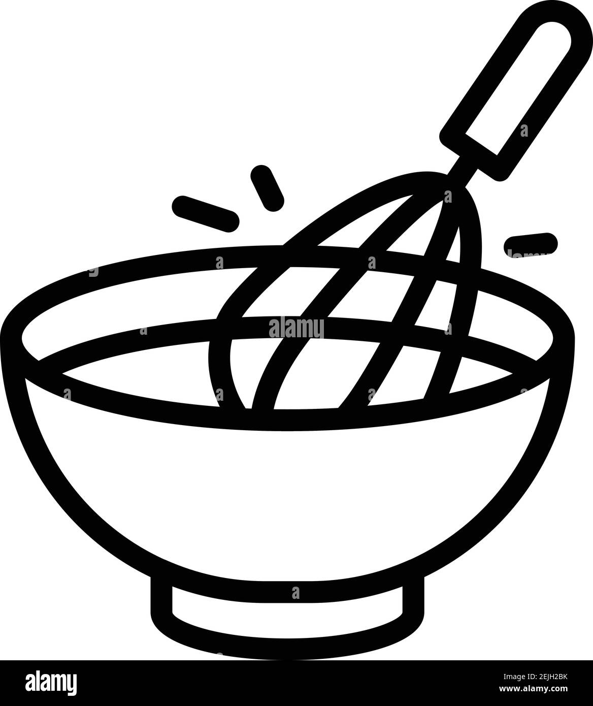 Whisk mix icon. Outline whisk mix vector icon for web design isolated ...