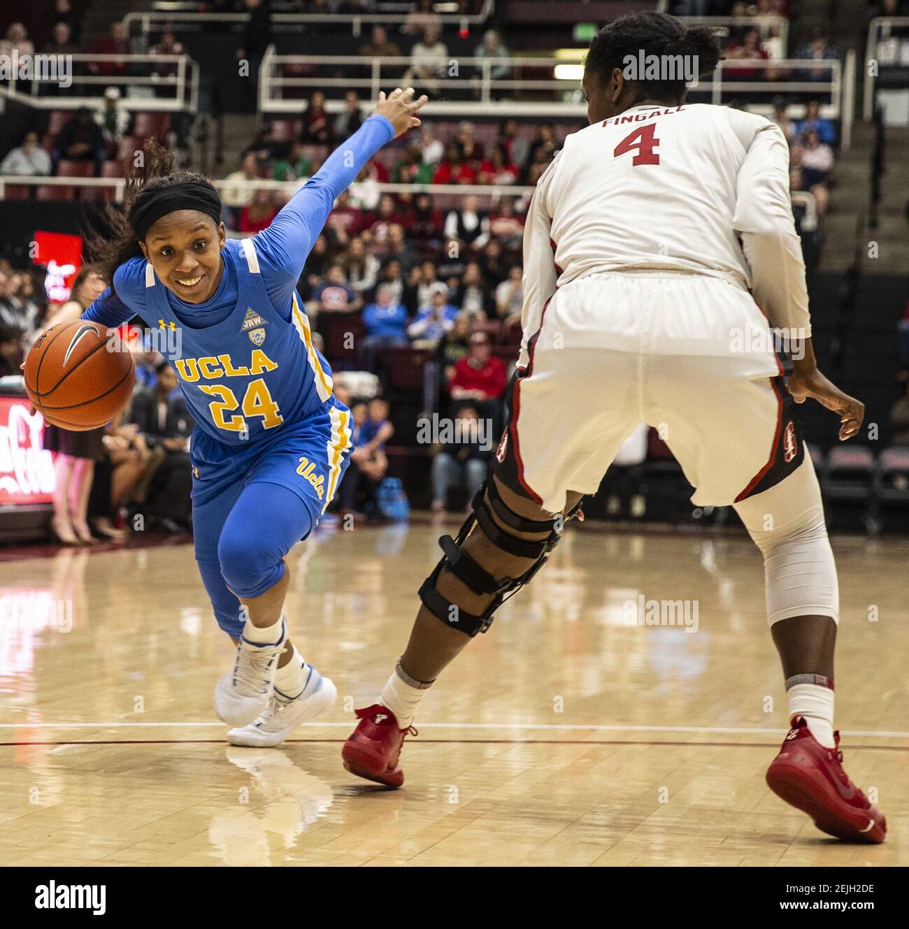 Feb 07, 2020 Stanford, CA, U.S.A. UCLA Bruins guard Japreece Dean (24 ...