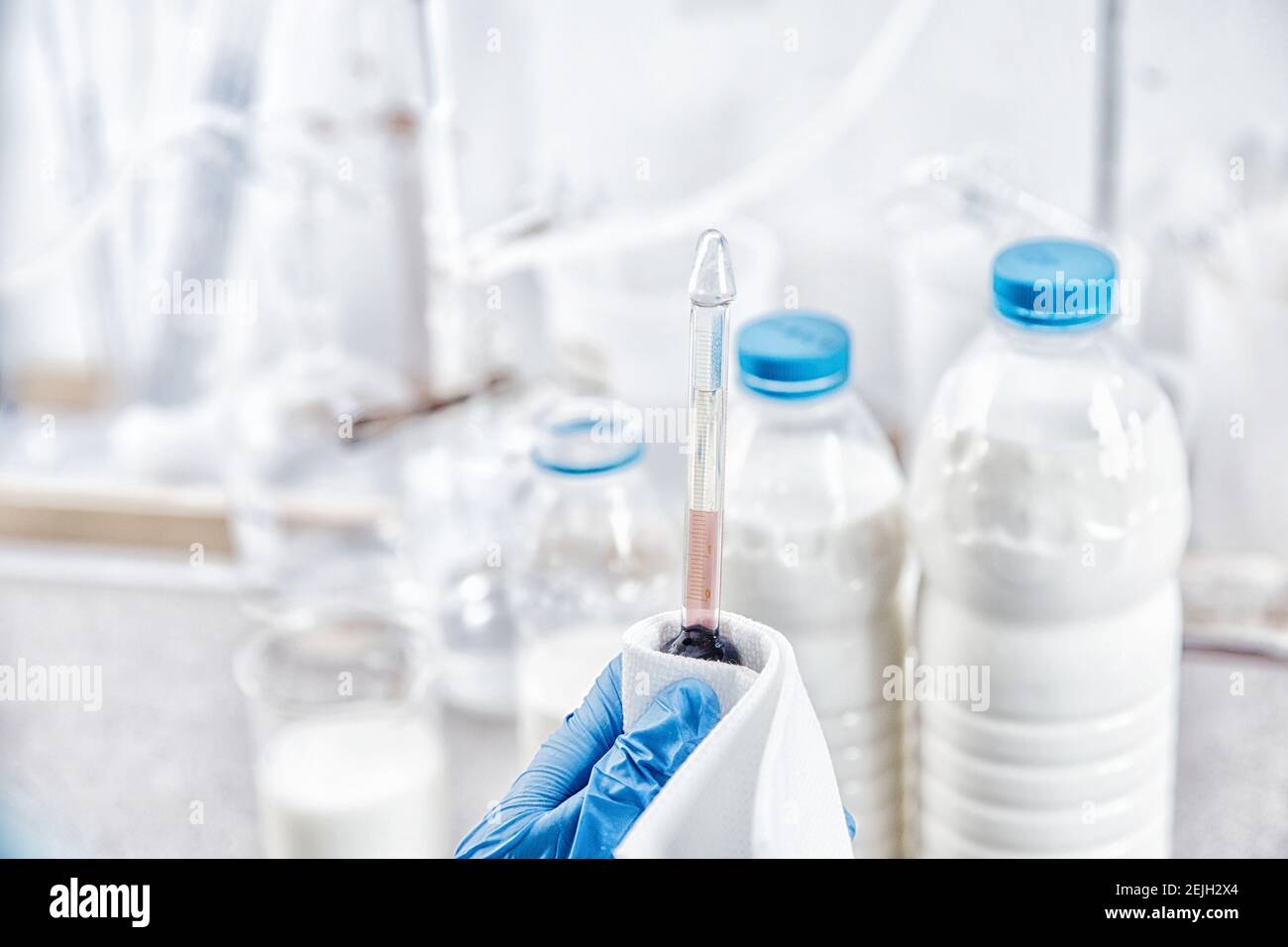 Dairy Factory Industry Products Analysis Of Percentage Of Fat In Milk