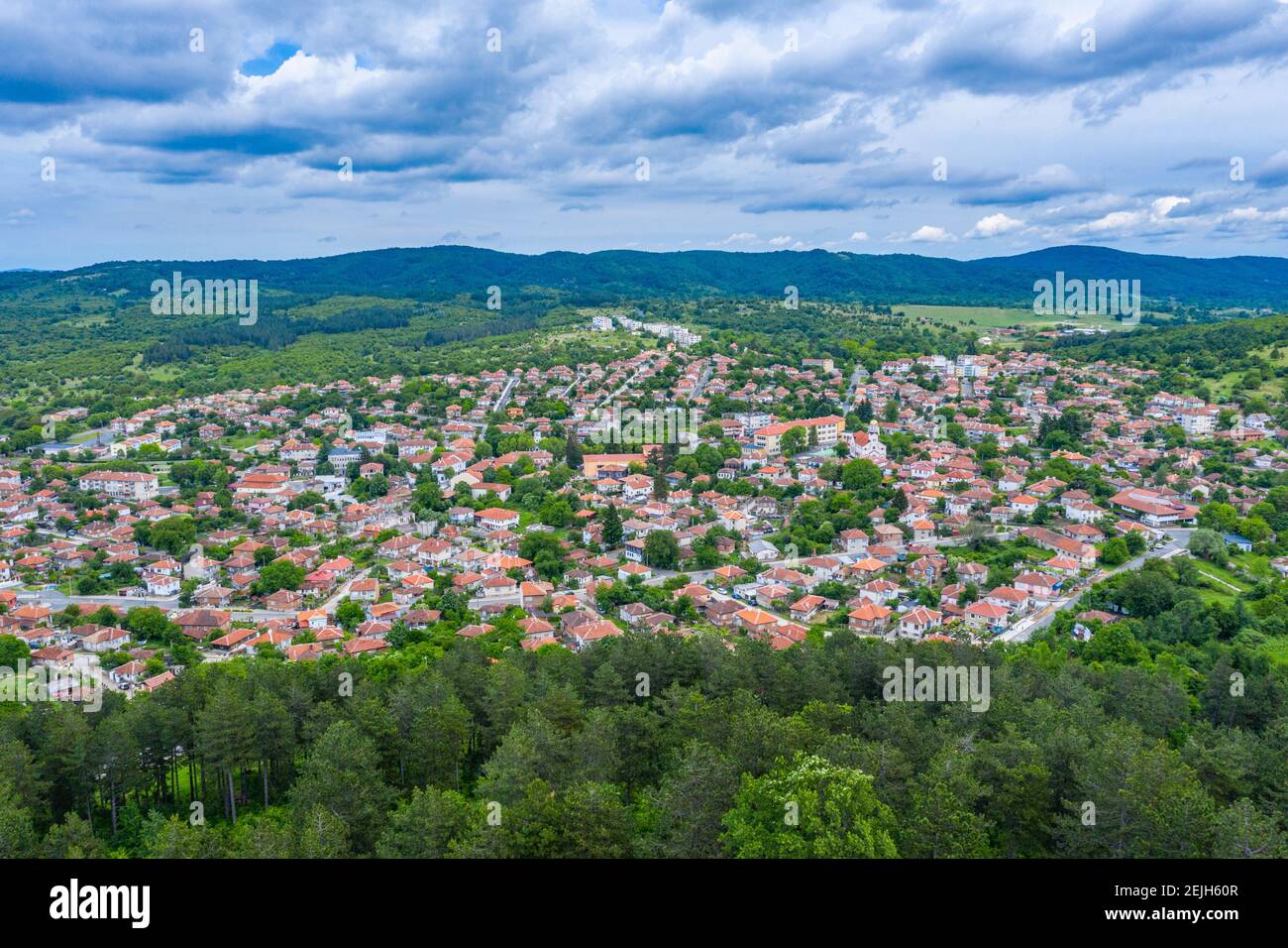 Aerial view of Malko Tarnovo town in Bulgaria Stock Photo - Alamy