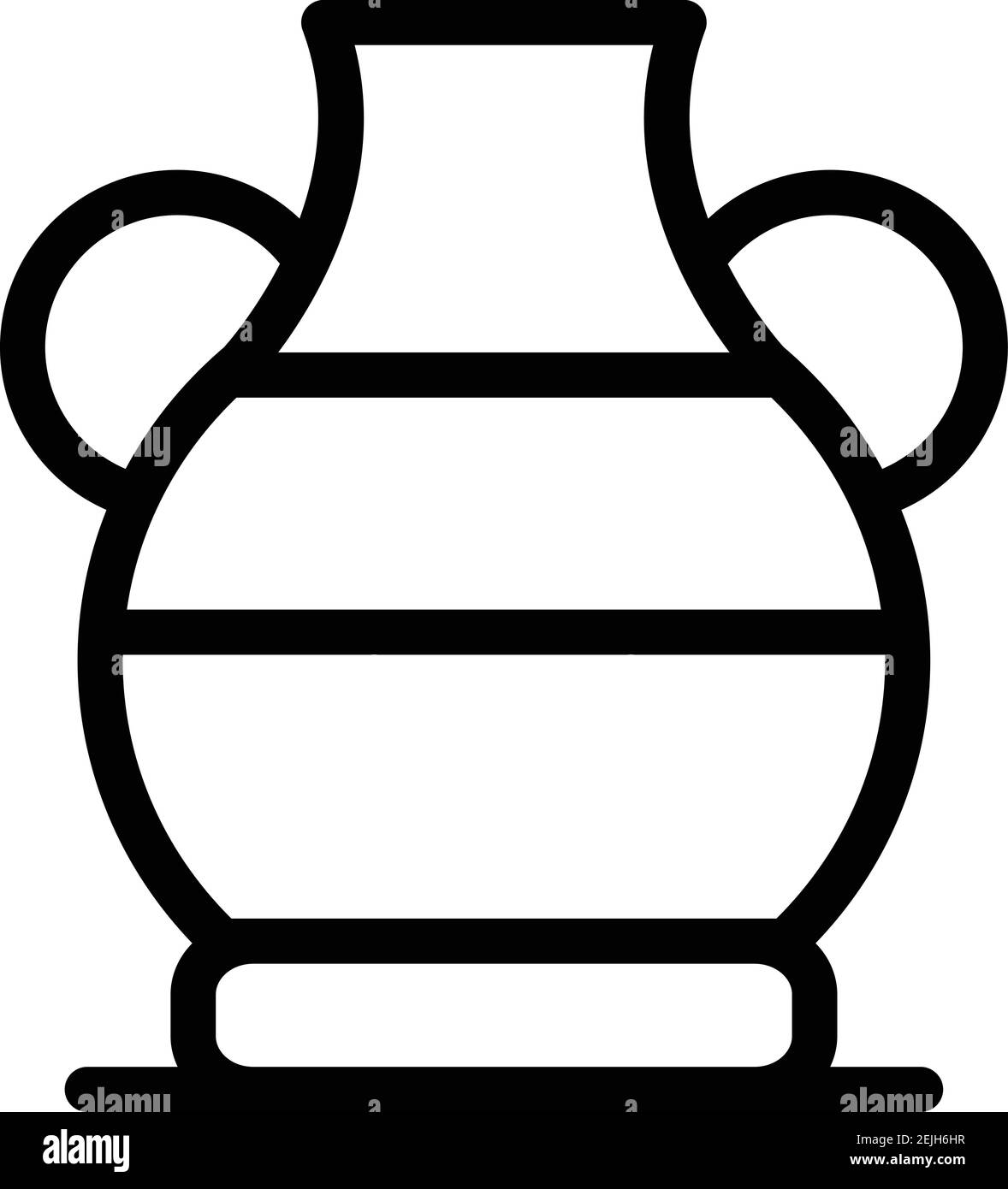 Sculpture amphora icon. Outline sculpture amphora vector icon for web ...