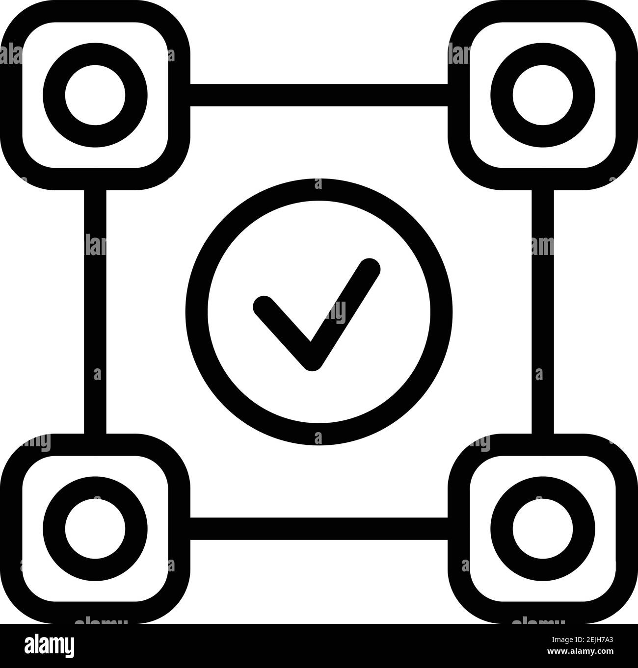 Adaptation done icon. Outline adaptation done vector icon for web ...