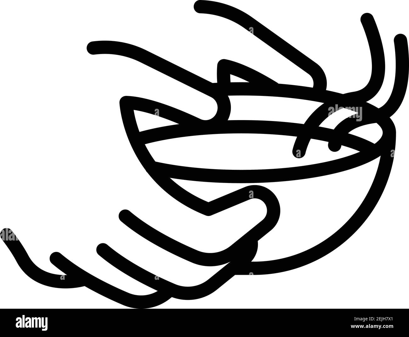 Food bowl hands icon. Outline food bowl hands vector icon for web ...
