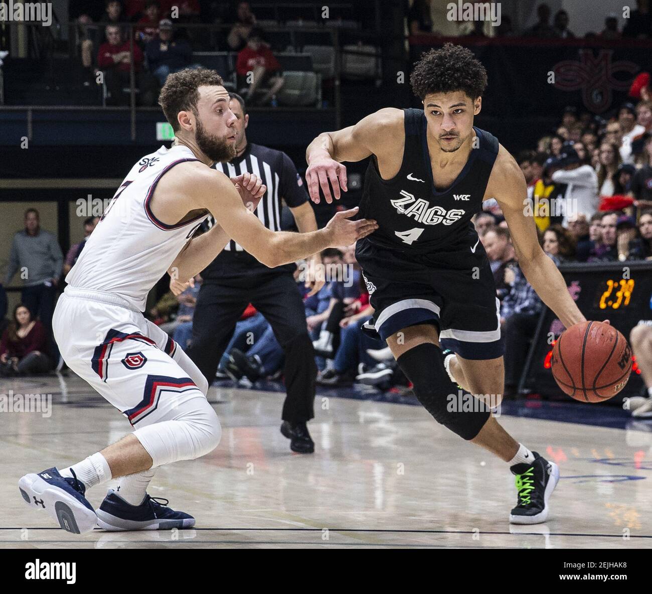 Feb 08, 2020 Moraga, CA U.S.A. Gonzaga Bulldogs guard Ryan Woolridge (4 ...