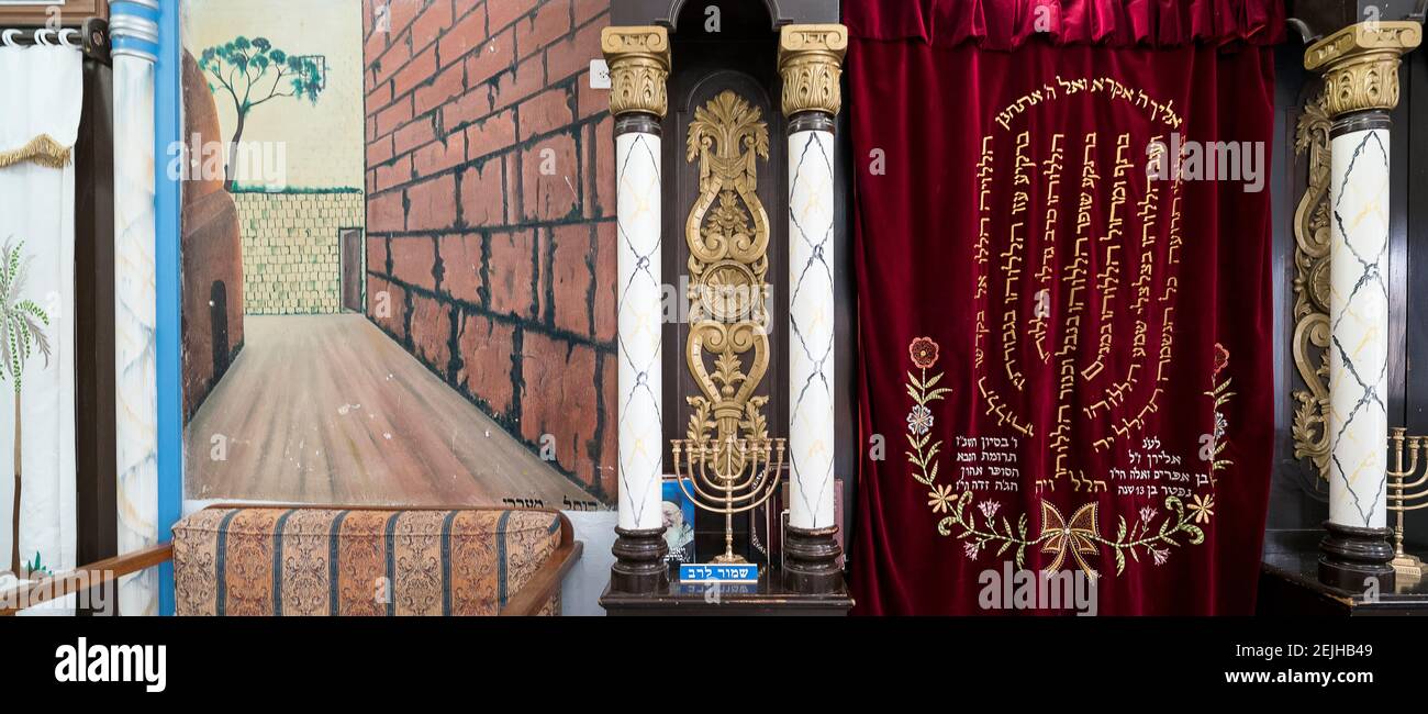 Torah ark in Abuhav Synagogue, Safed (Zfat), Galilee, Israel Stock ...