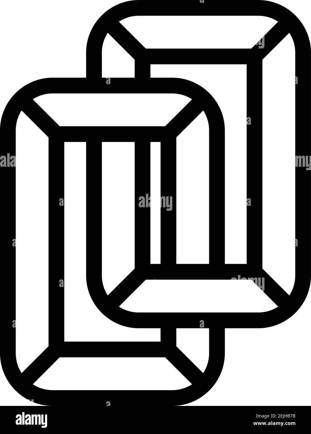 Chain icon. Outline chain vector icon for web design isolated on white ...