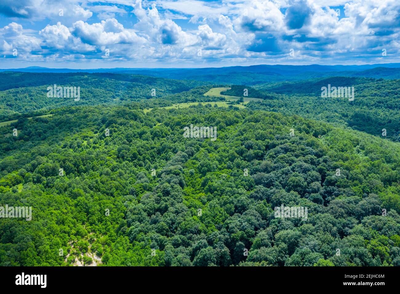 Aerial view of Strandzha mountains in Bulgaria Stock Photo - Alamy