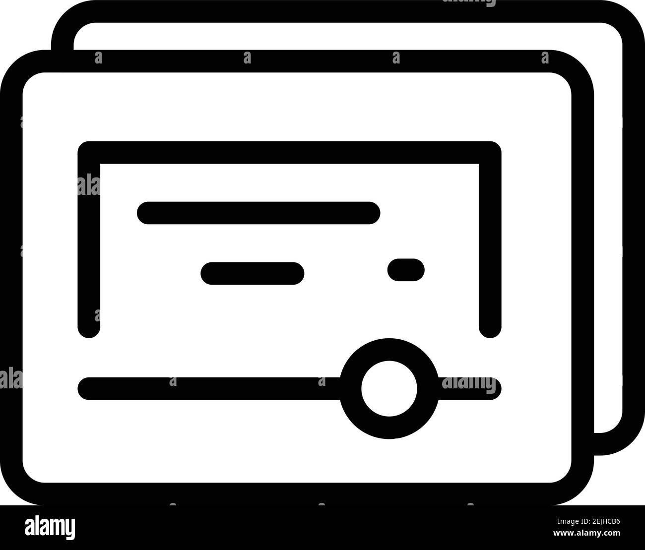 Subscribe icon. Outline subscribe vector icon for web design isolated ...