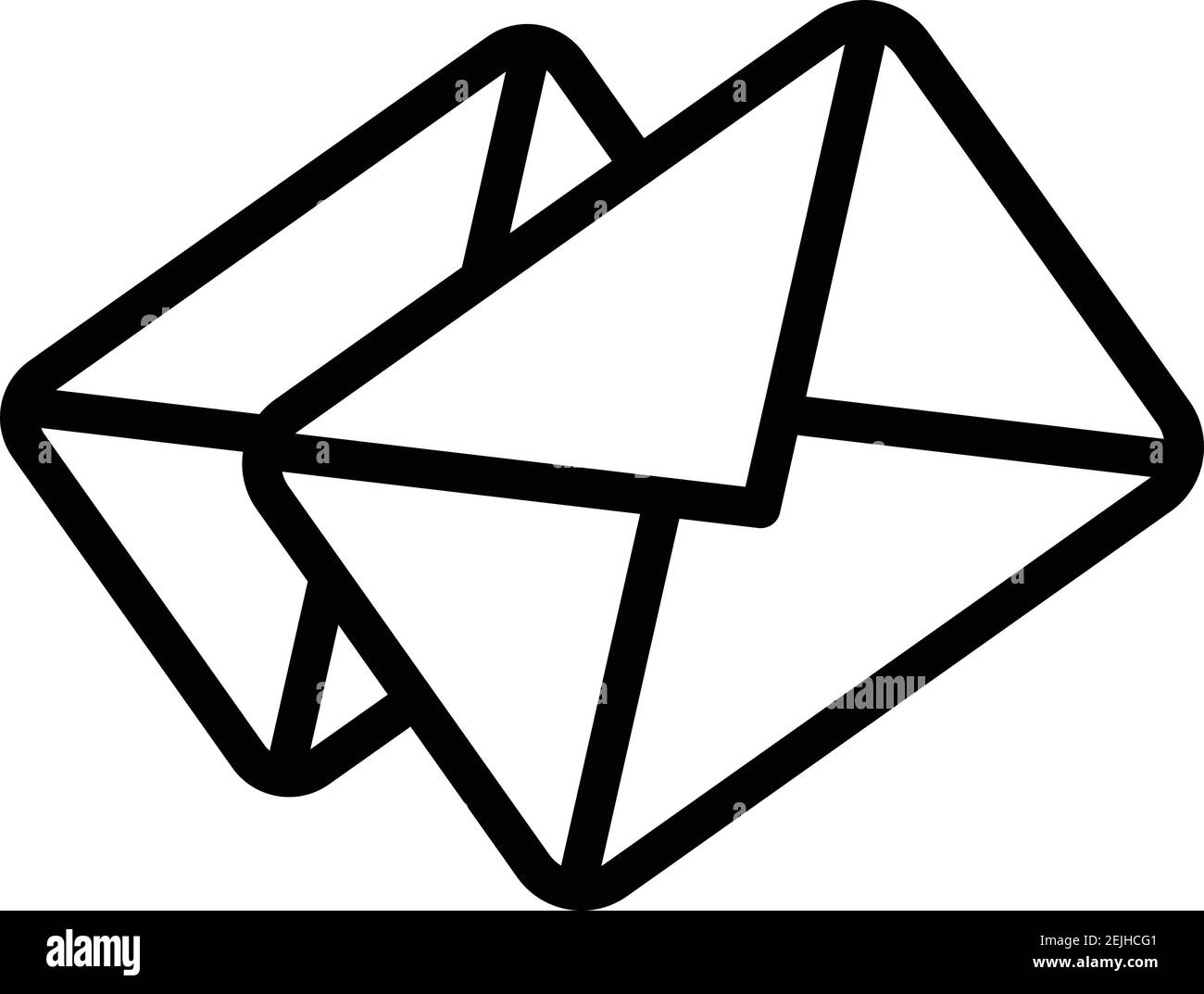 Subscribe letter icon. Outline subscribe letter vector icon for web ...