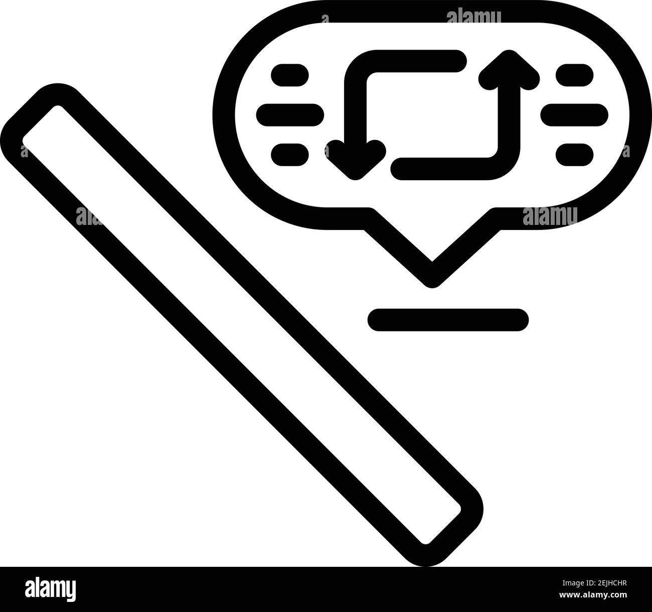 Repost option icon. Outline repost option vector icon for web design ...