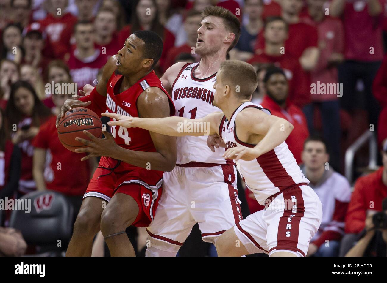 February 9, 2020: Ohio State Buckeyes forward Kaleb Wesson #34 attempts ...