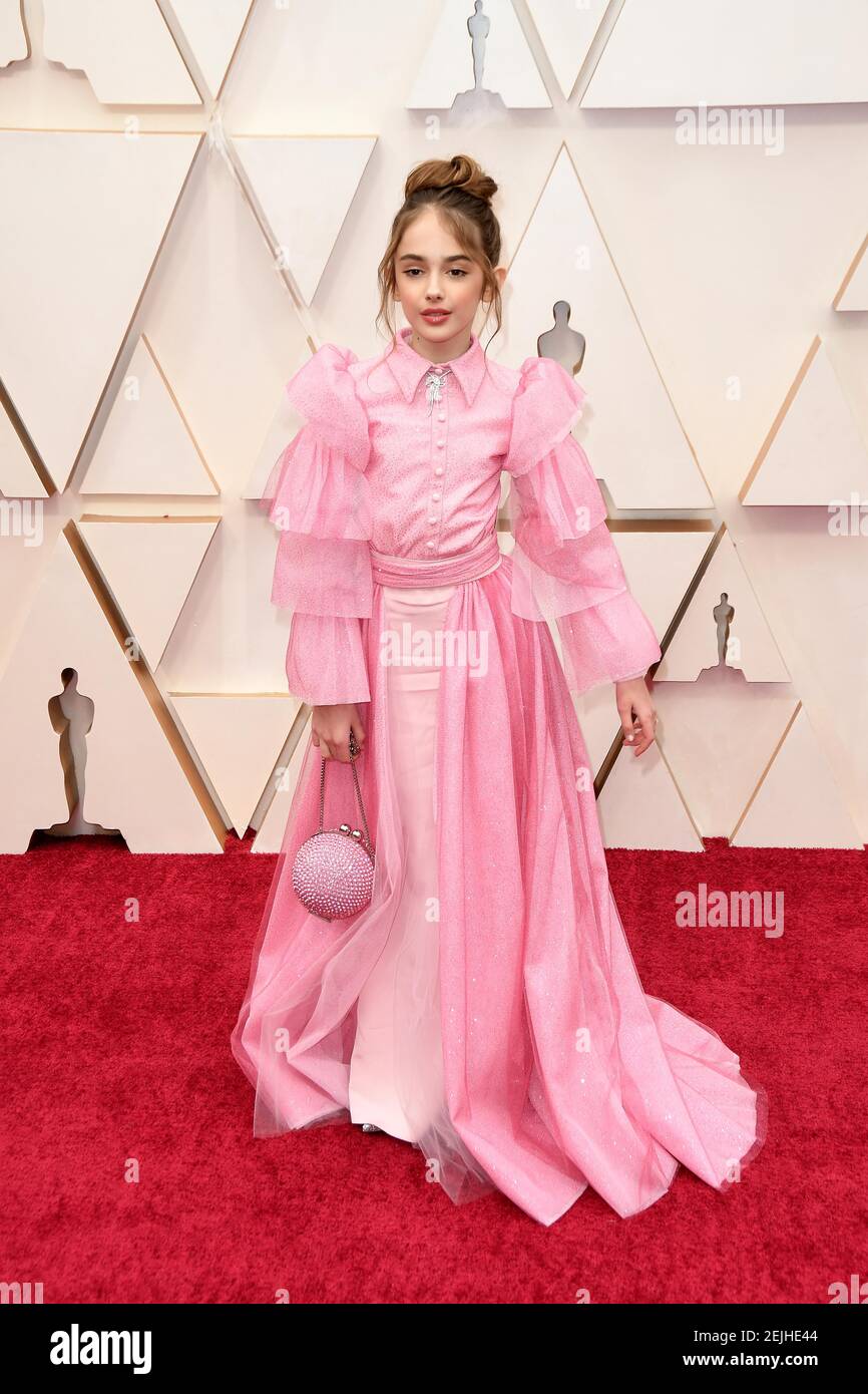 Julia Butters walking on the red carpet at the 92nd Annual Academy ...