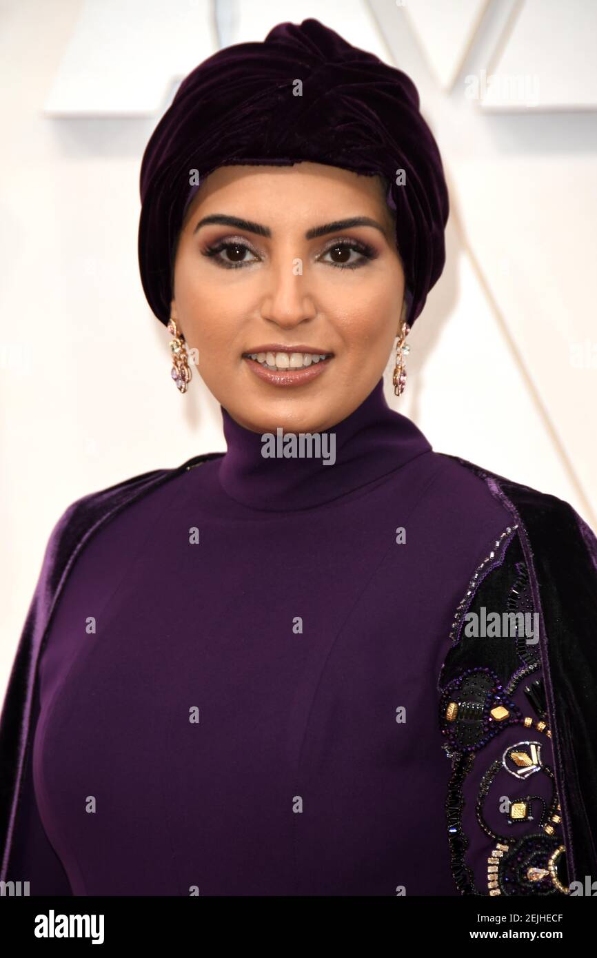 Fatma Al Remaihi walking on the red carpet at the 92nd Annual Academy ...