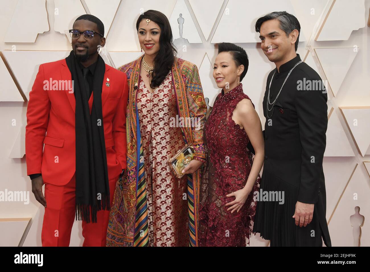 Sami Khan, Smriti Mundhra, Poh Si-Teng and Bruce Franks Jr. walking on the red carpet at the ...