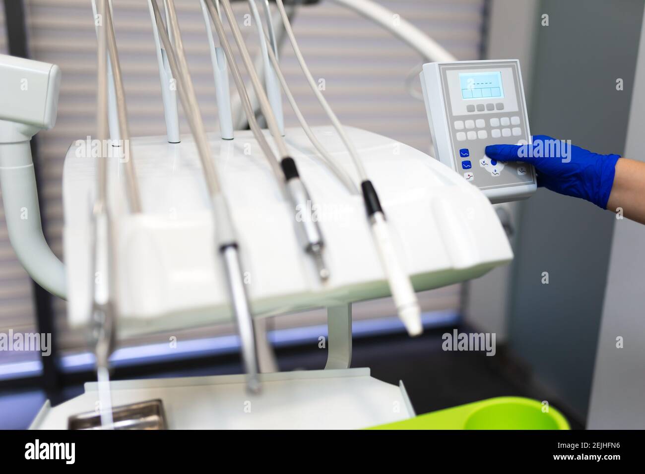 Dental chair control buttons hi-res stock photography and images - Alamy