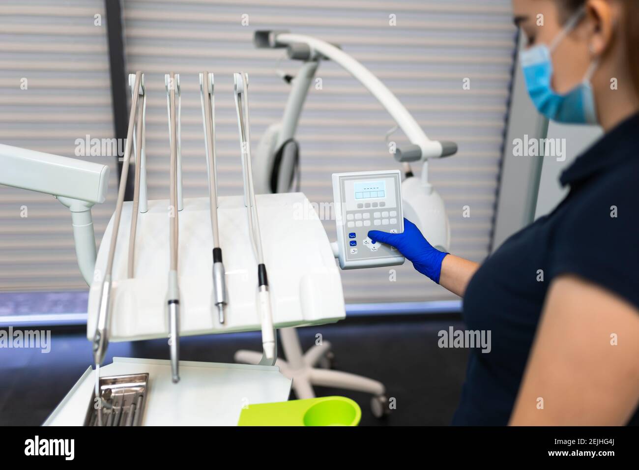 Dental chair control buttons hi-res stock photography and images - Alamy