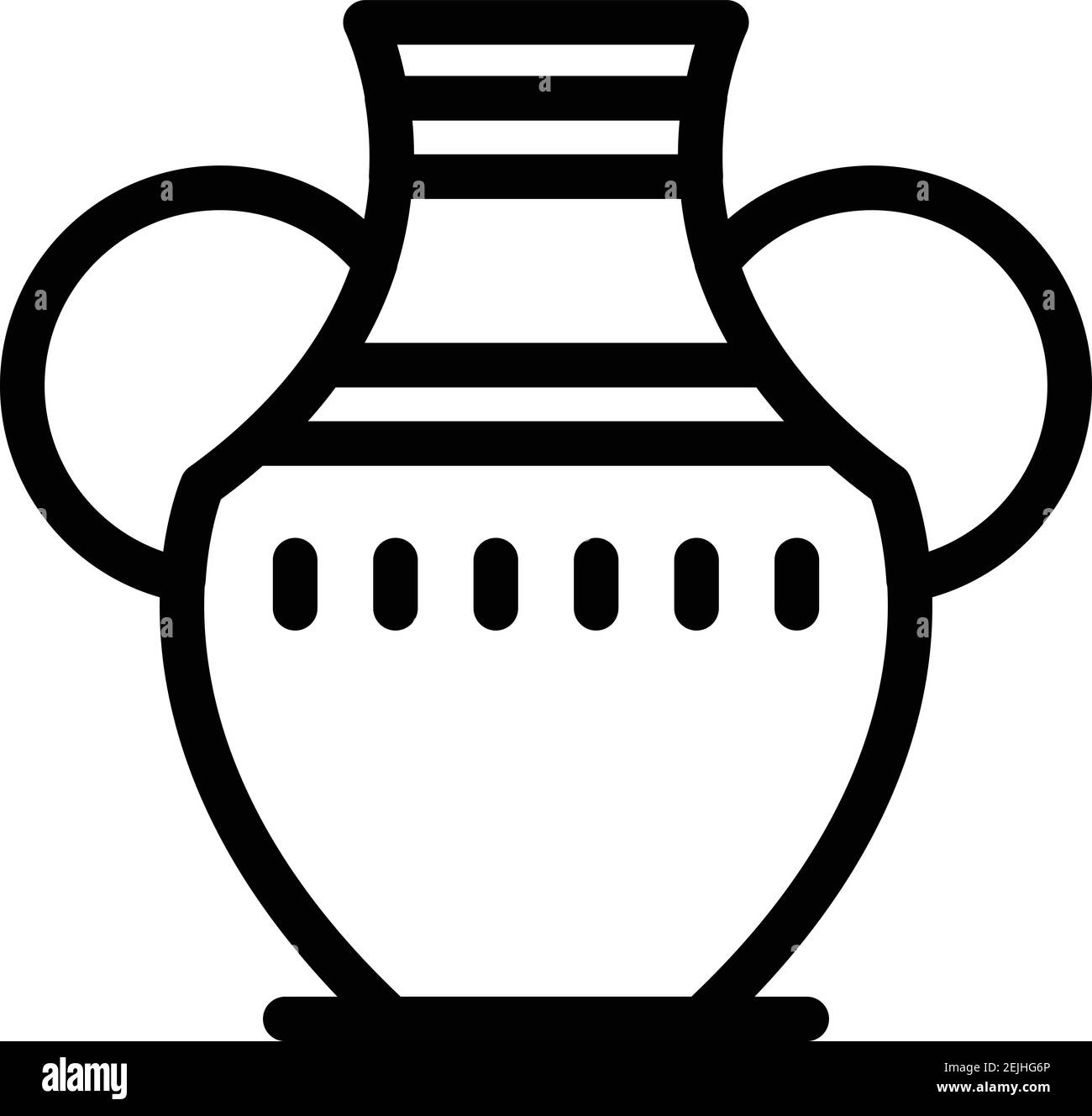 Amphora icon. Outline amphora vector icon for web design isolated on ...
