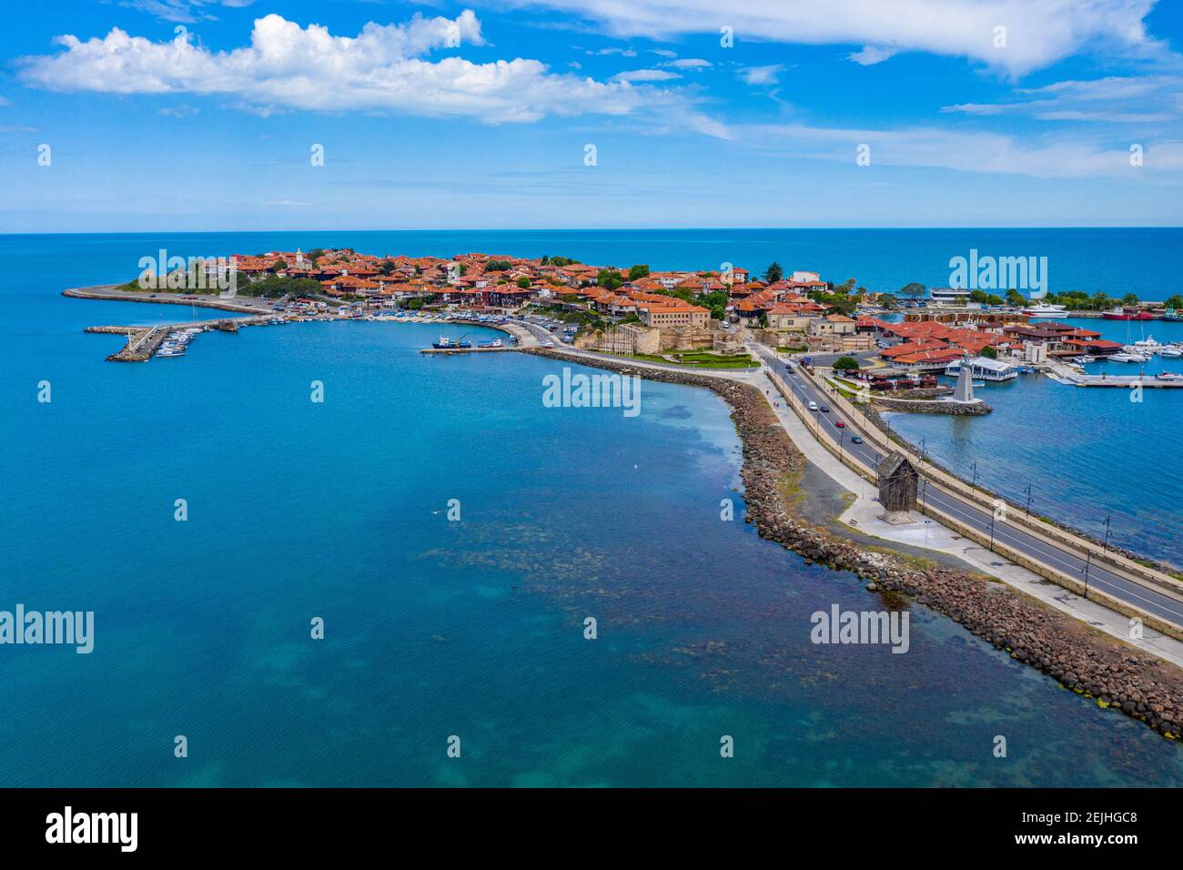 Aerial view of the Bulgarian town Nessebar Stock Photo - Alamy