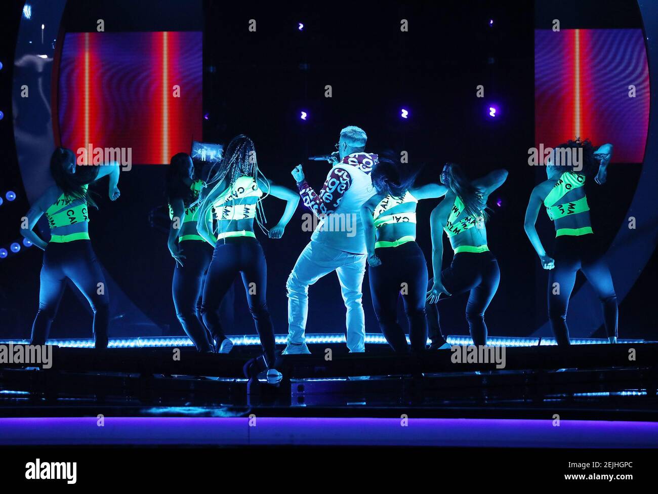 MIAMI, FL - FEB 9: Pedro Capo performs during ÔMira Quien BailaÕ Show 5 ...