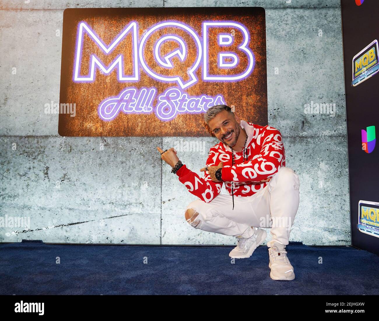 MIAMI, FL - FEB 9: Pedro Capo is seen backstage during ÔMira Quien ...