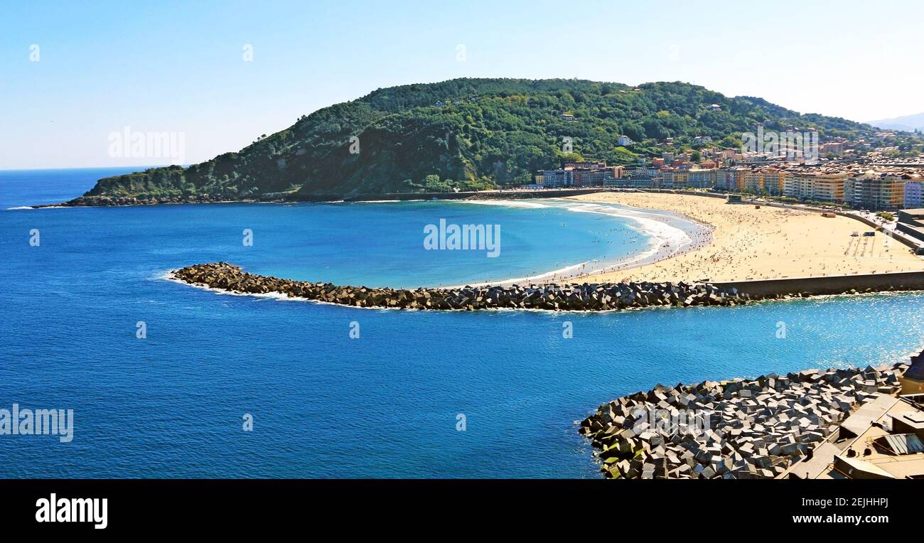 San sebastian spain aerial view hi-res stock photography and images - Alamy