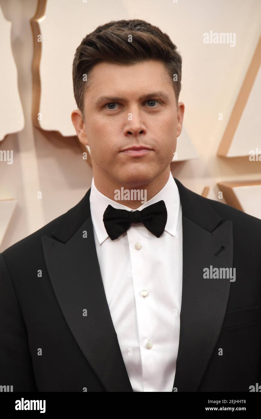Colin Jost walking on the red carpet at the 92nd Annual Academy Awards ...
