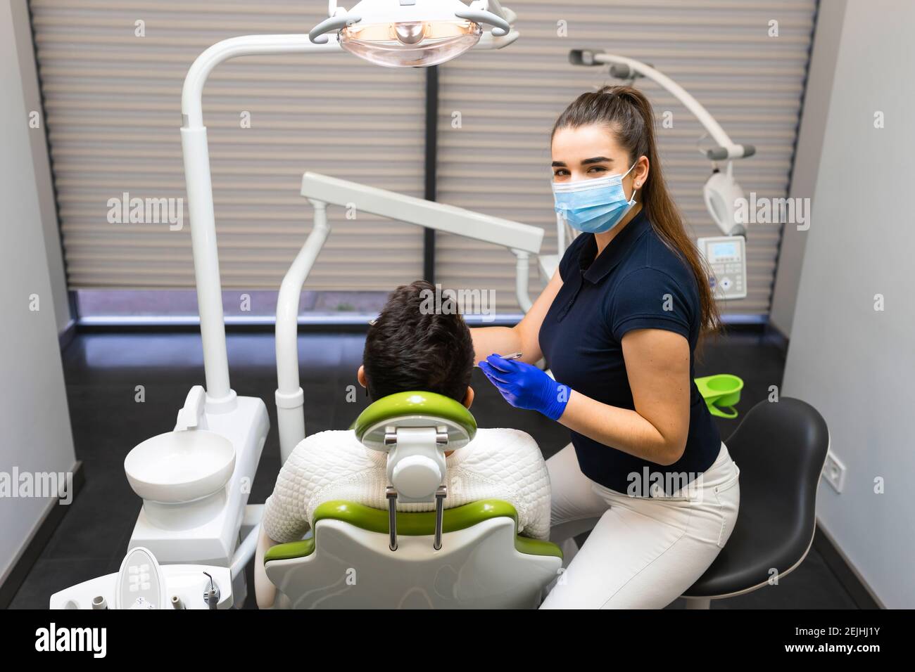 Man at dental check-up. Patient at the dentist's appointment Stock ...