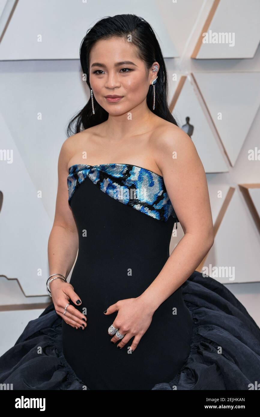 Kelly Marie Tran walking on the red carpet at the 92nd Annual Academy ...