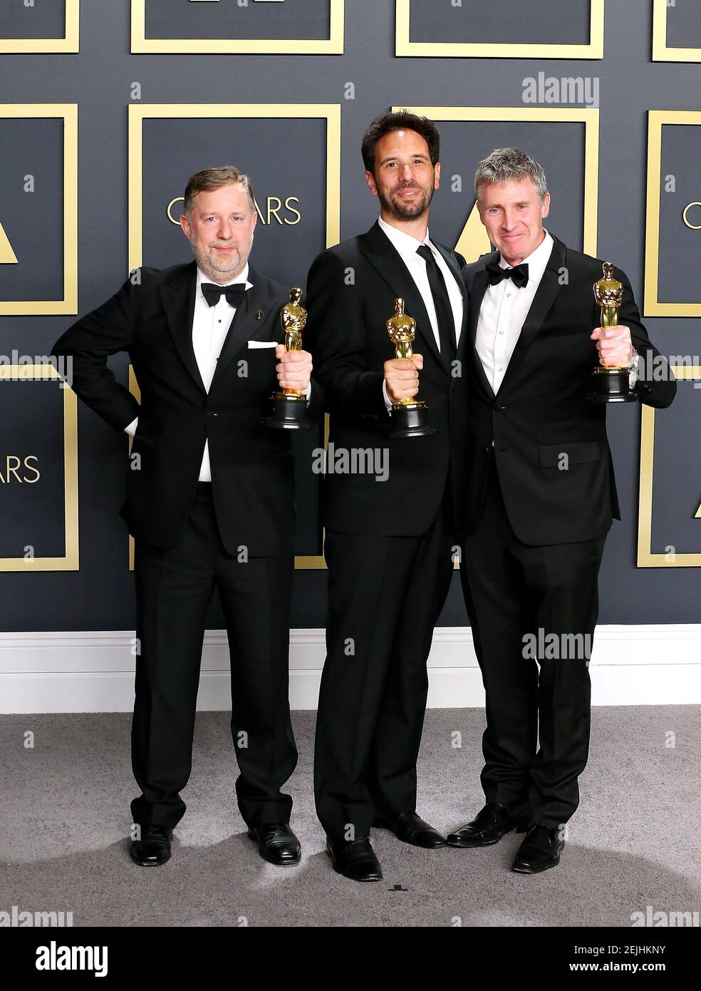 HOLLYWOOD, CA - FEBRUARY 9: Dominic Tuohy, Guillaume Rocheron, Greg ...