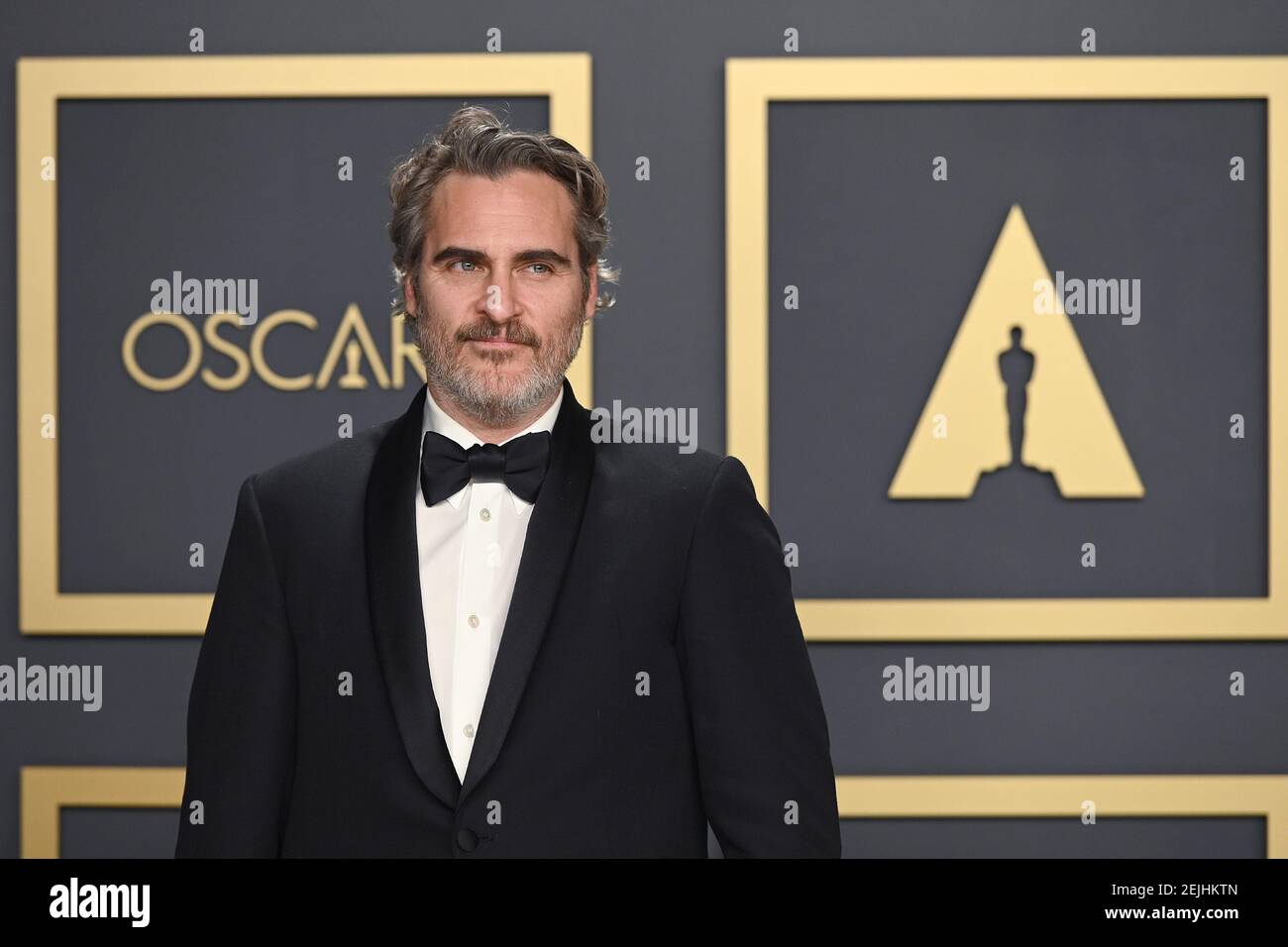 Joaquin Phoenix, winner of the Actor in a Leading Role award for "Joker ...
