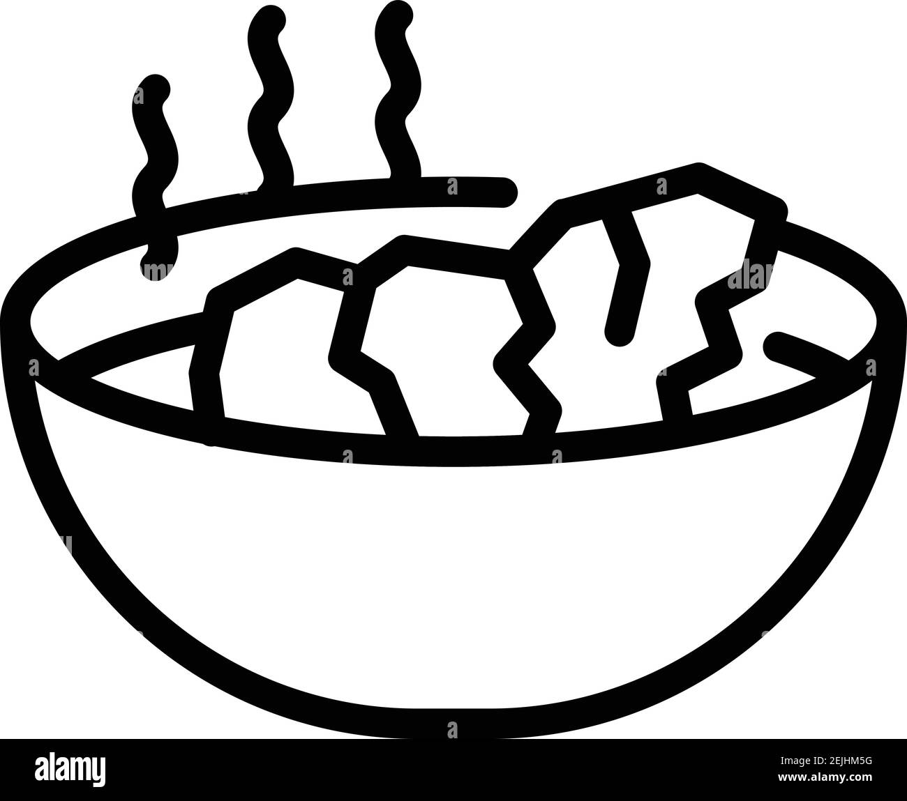 Hot meal icon. Outline hot meal vector icon for web design isolated on ...