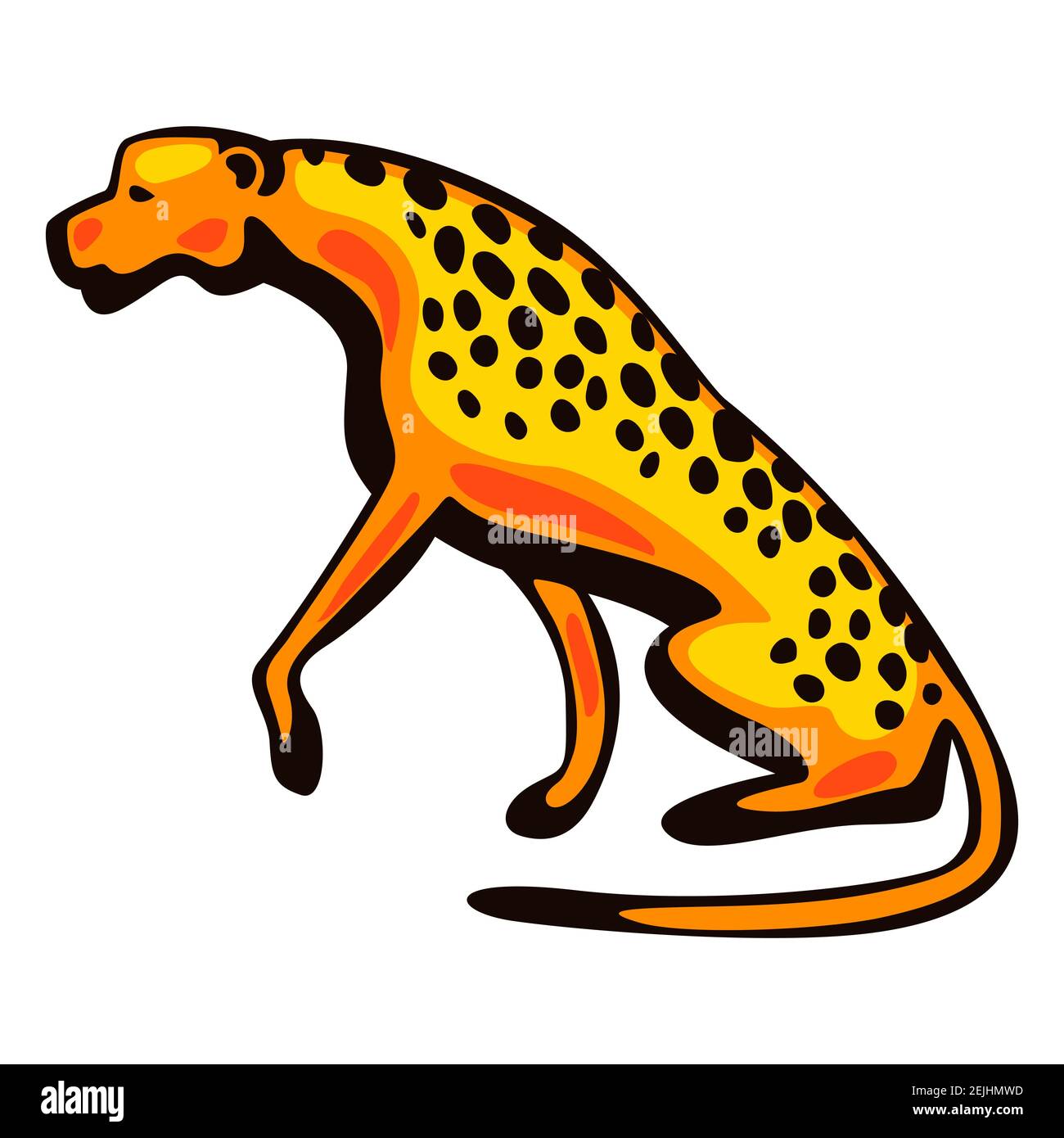 Cheetah animal wild wildlife Stock Vector Images - Alamy