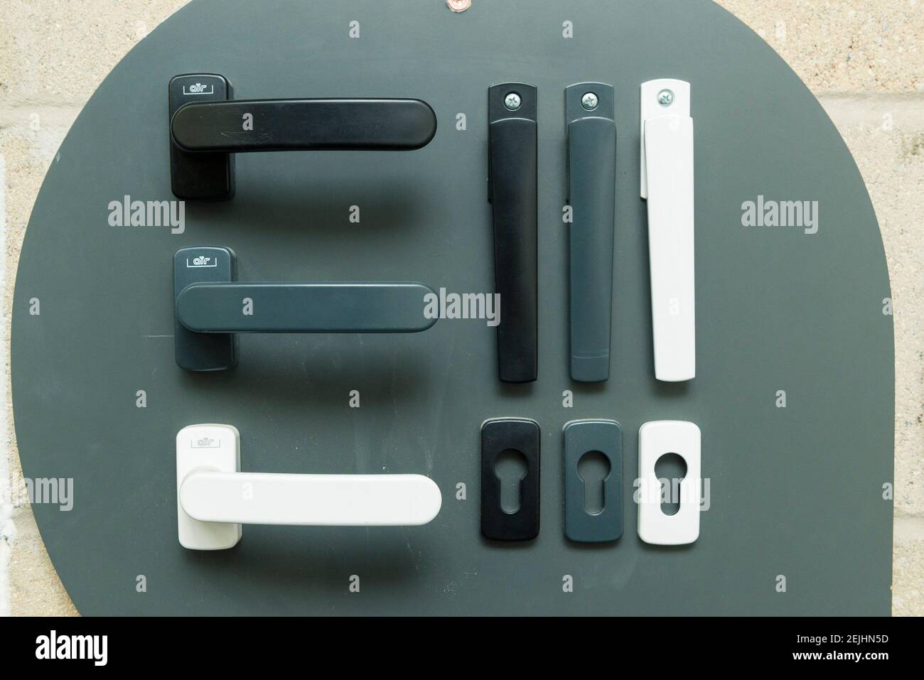 A double glazing business store room, show room with lots of plastic ...