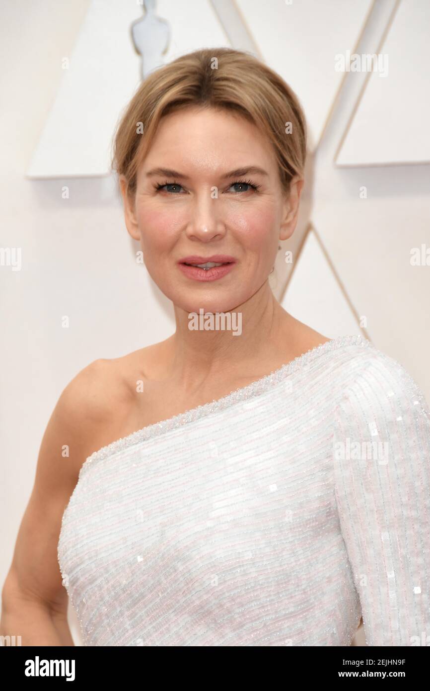 Renee Zellweger walking on the red carpet at the 92nd Annual Academy ...