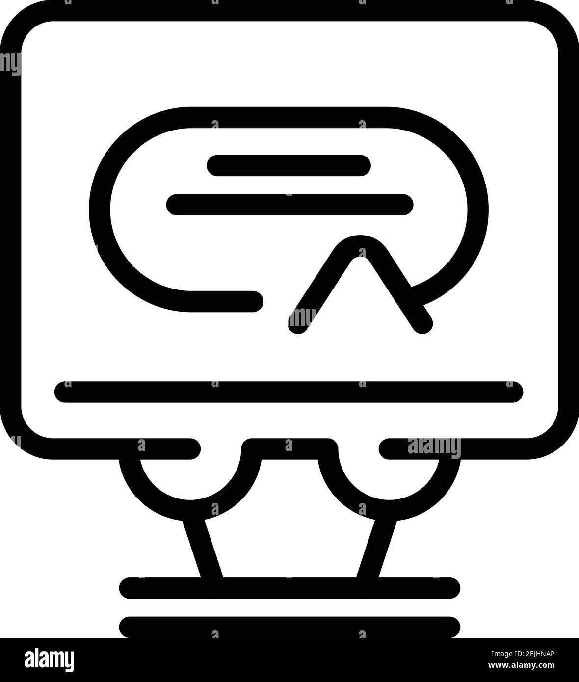 Engagement work icon. Outline engagement work vector icon for web ...