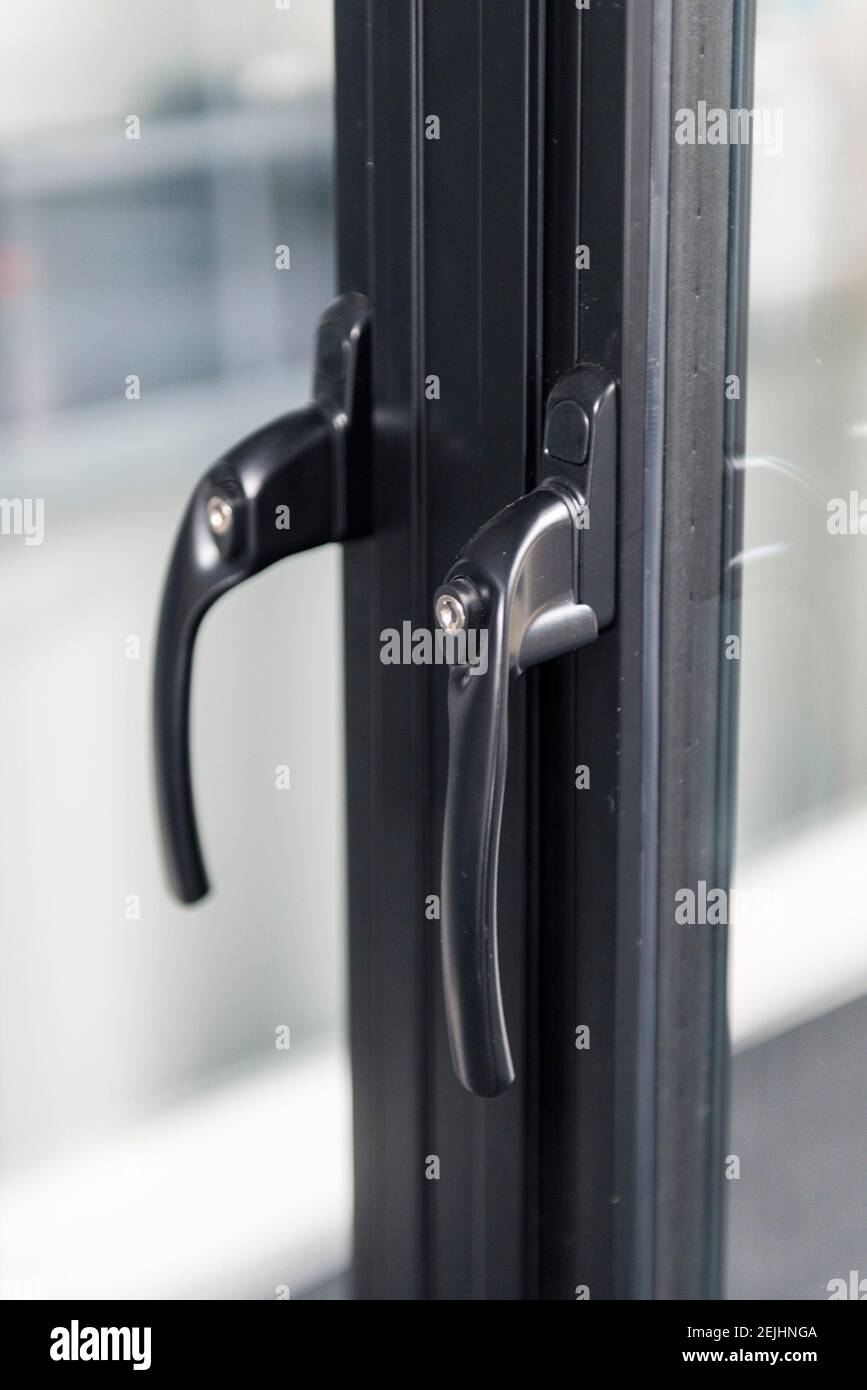 A double glazing business store room, show room with lots of plastic ...