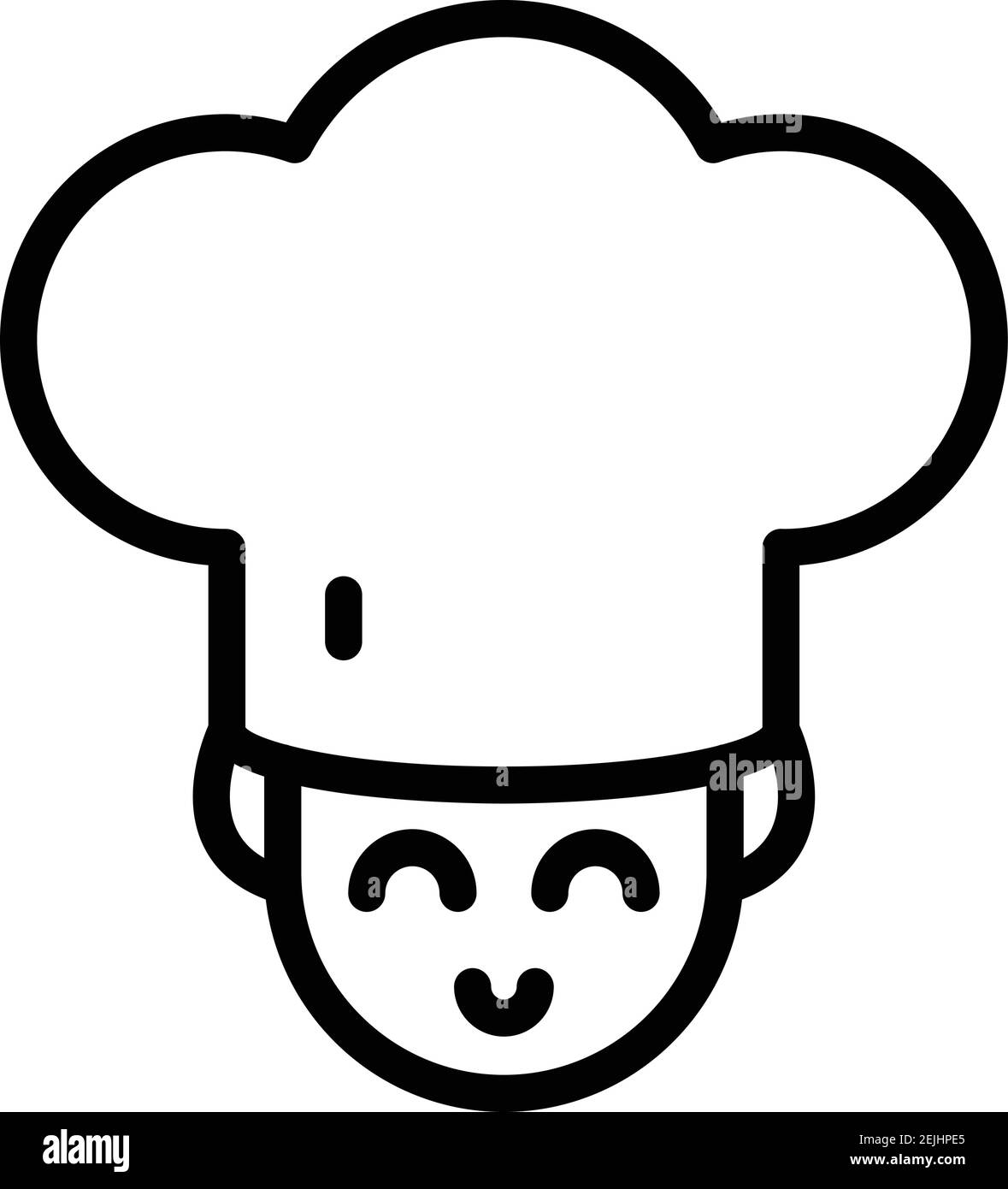 Chef hat icon. Outline chef hat vector icon for web design isolated on ...
