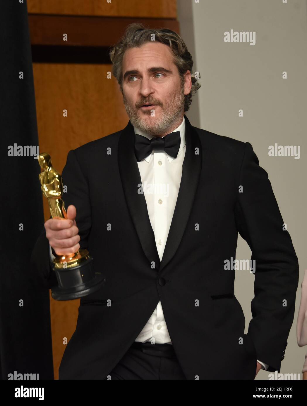 Joaquin Phoenix, winner of the Actor in a Leading Role award for “Joker ...