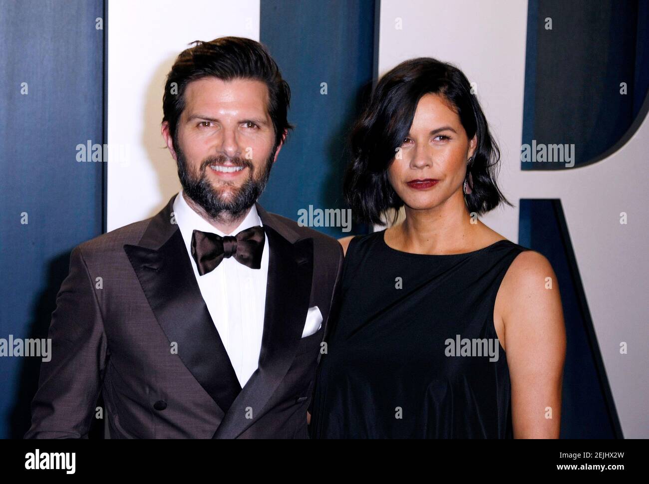 LOS ANGELES,CA - FEBRUARY 09: Adam Scott and Naomi Scott attends the ...