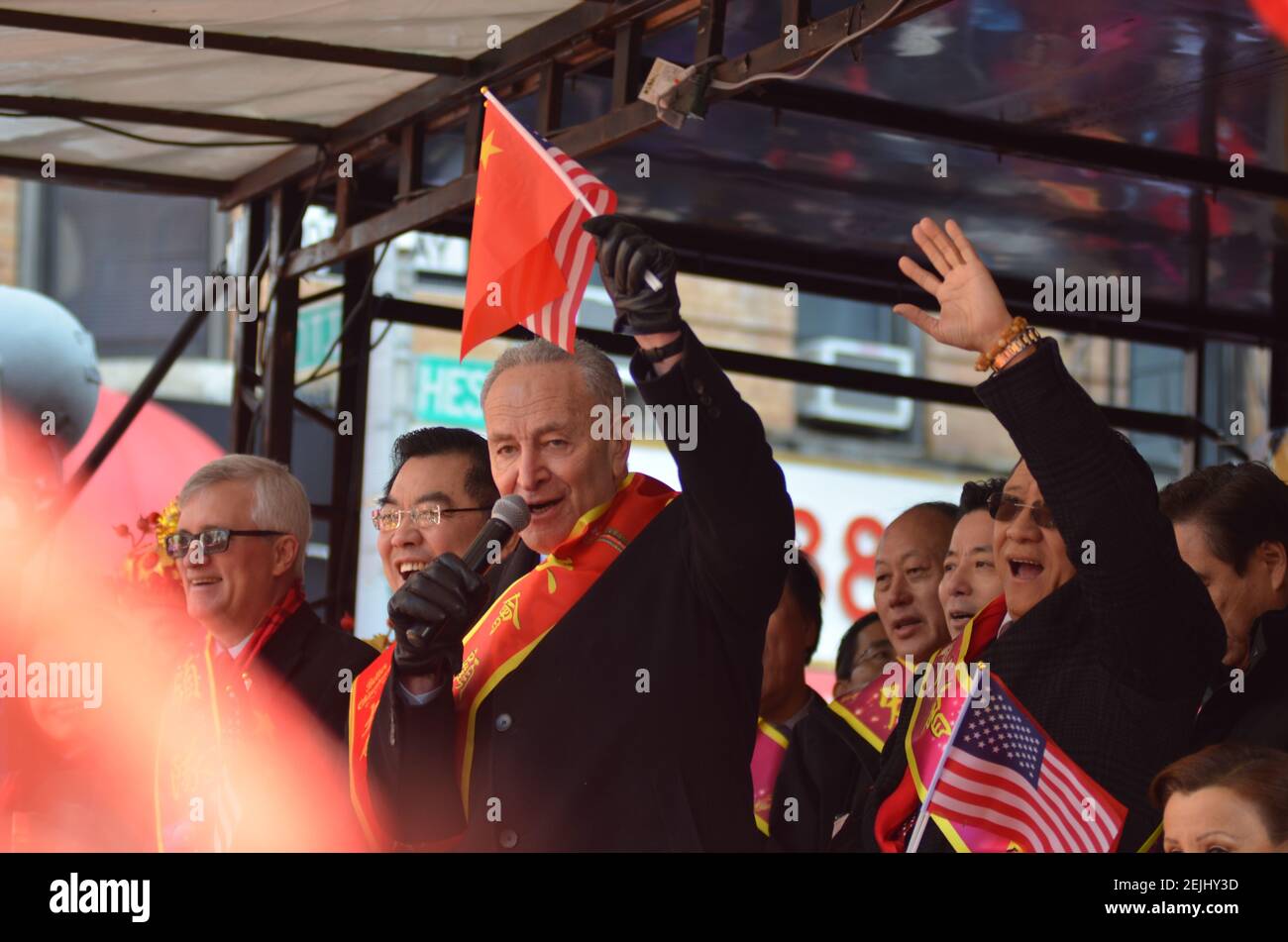 Senator Chuck Schumer is seen participating the Chinese Lunar New Year ...