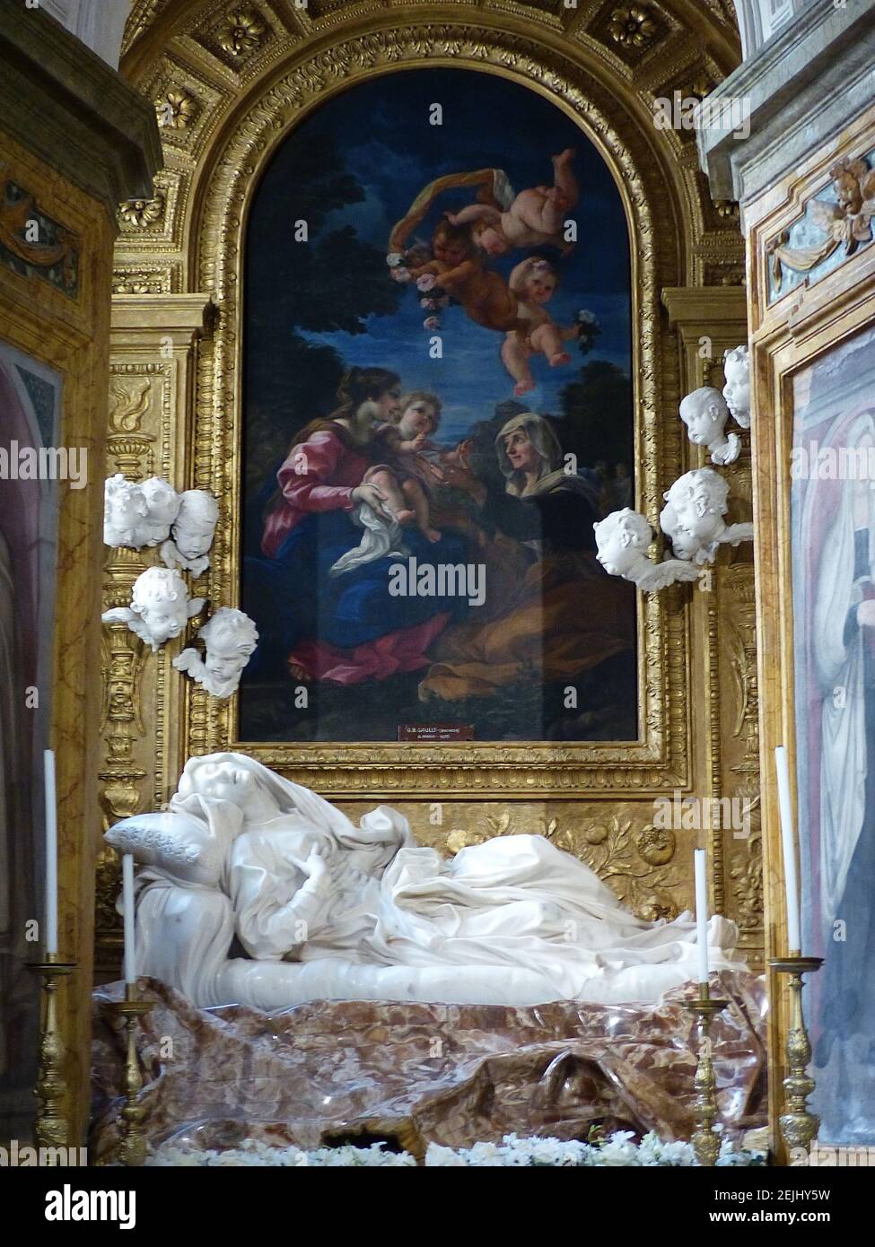 The magnificent statue of Ludovica Albertoni by the Italian sculptor ...