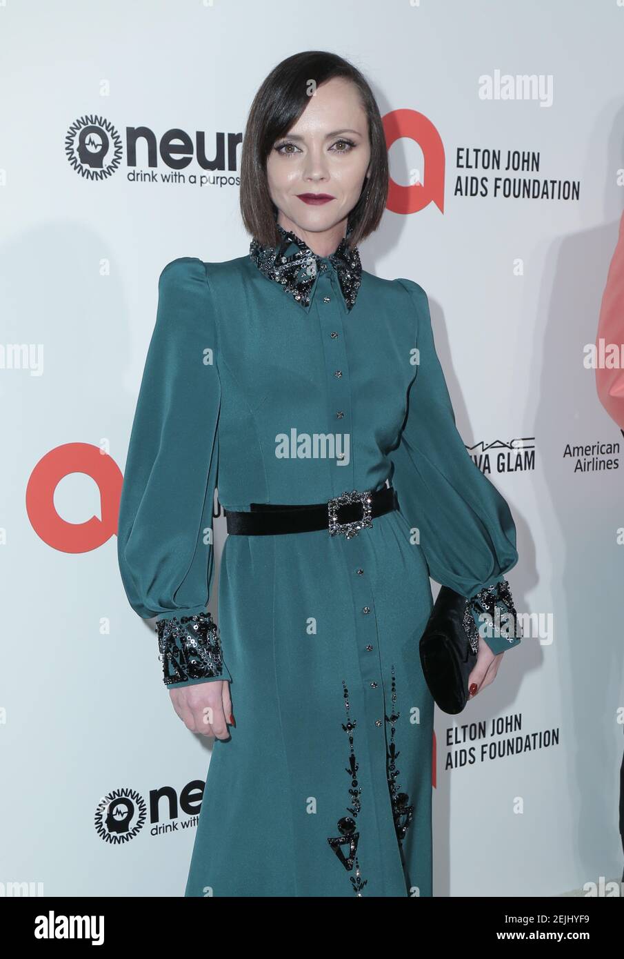 Christina Ricci walking the red carpet at the 28th Annual Elton John ...