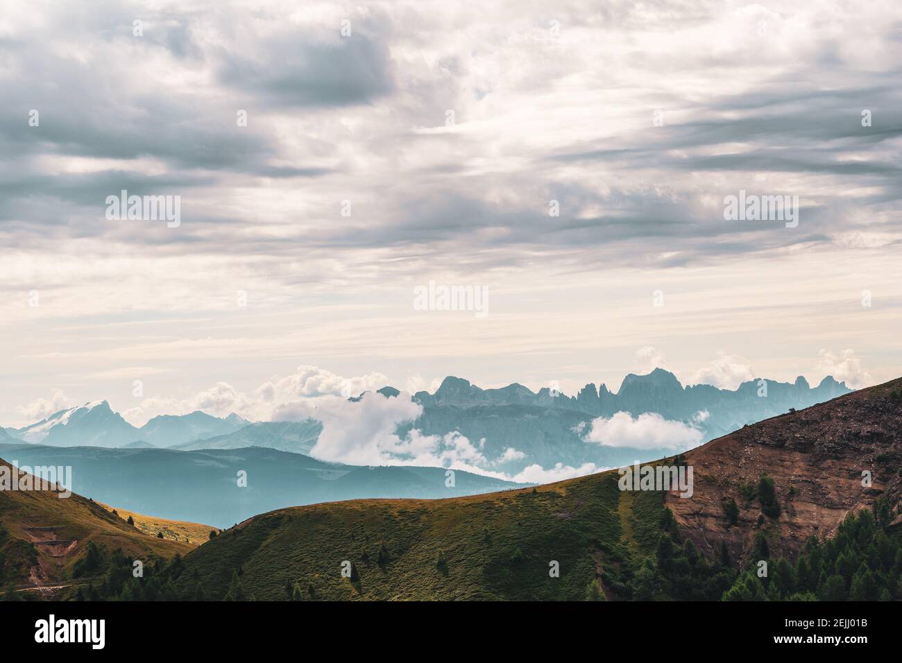 panoramic view of the Dolomites, Italy Stock Photo - Alamy