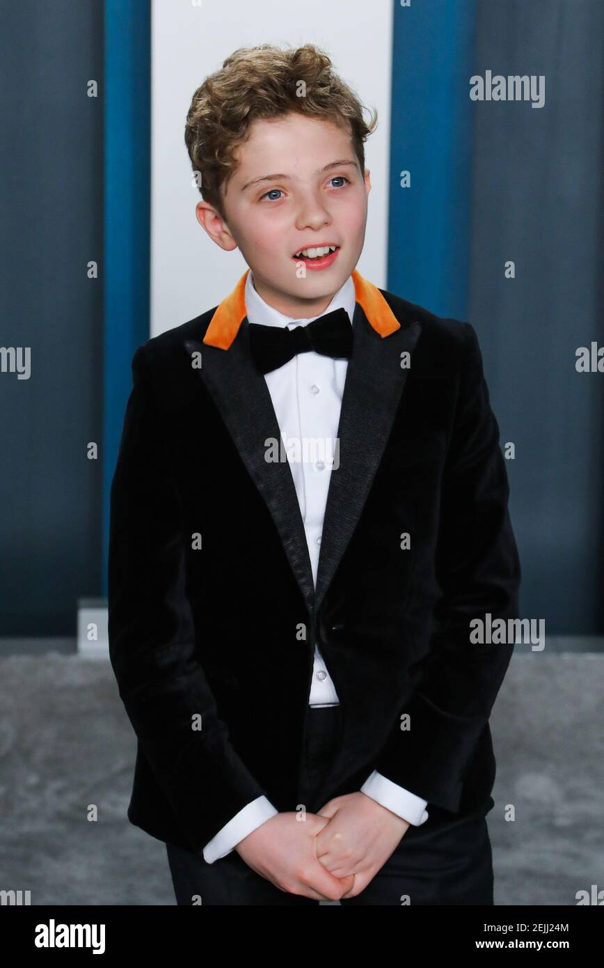 Roman Griffin Davis walking on the red carpet at the 2020 Vanity Fair ...